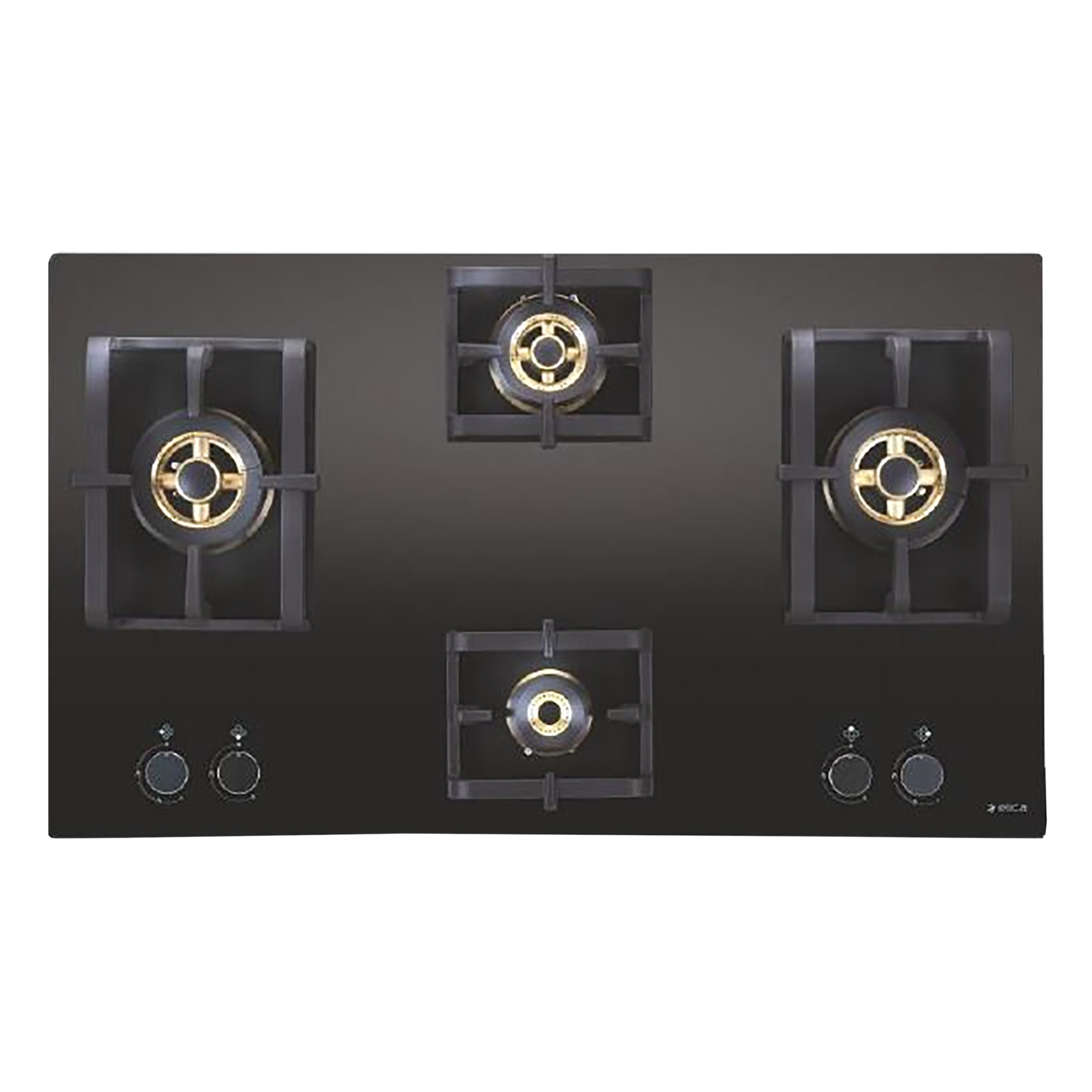 Buy Elica PRO FB MFC 4B 91 DX Glass Top 4 Burner Automatic Electric Hob (Cast Iron Grid, Black ...